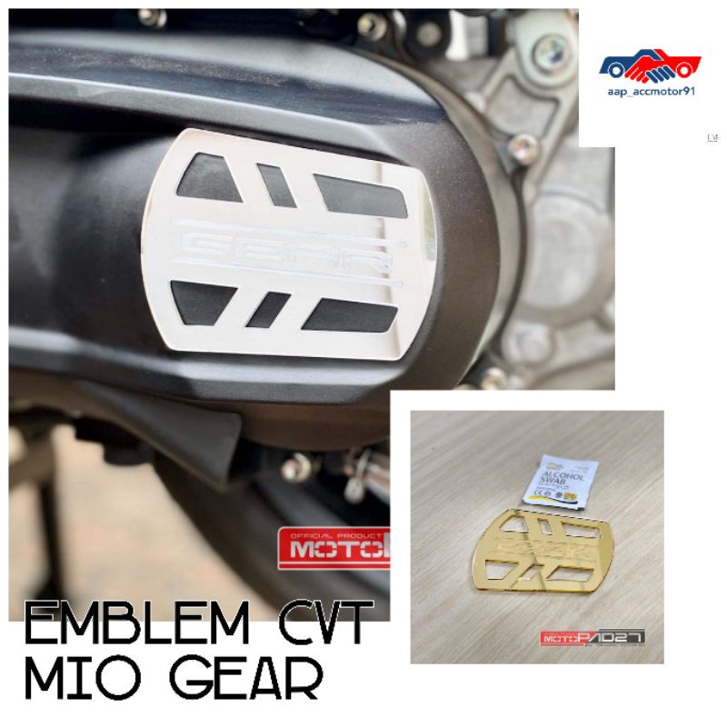 Jual cover cvt garnis cvt MIO GEAR miror akrilik premium | Shopee Indonesia