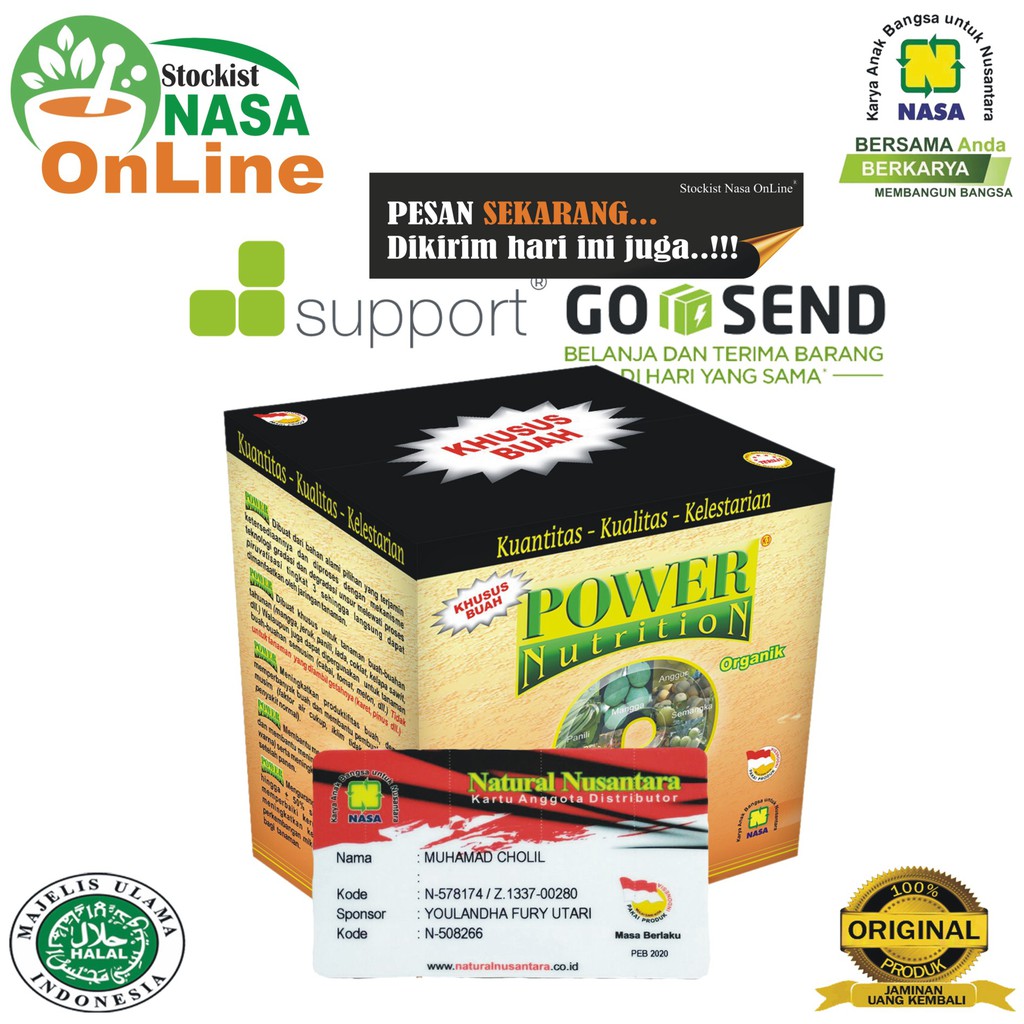 Jual Power Nutrition 3kg Original Asli Nasa / Stockist Nasa Online ...