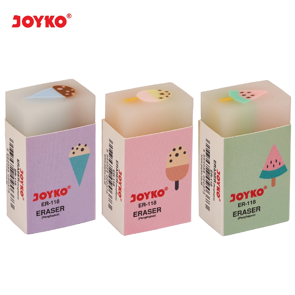 Jual Eraser Penghapus Joyko ERT-118 1 Set 3 Pcs | Shopee Indonesia
