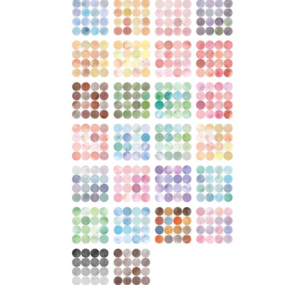 Jual Stiker Aesthetic Stiker DOT Stiker Macaron Decor Buku 1 PCS ...