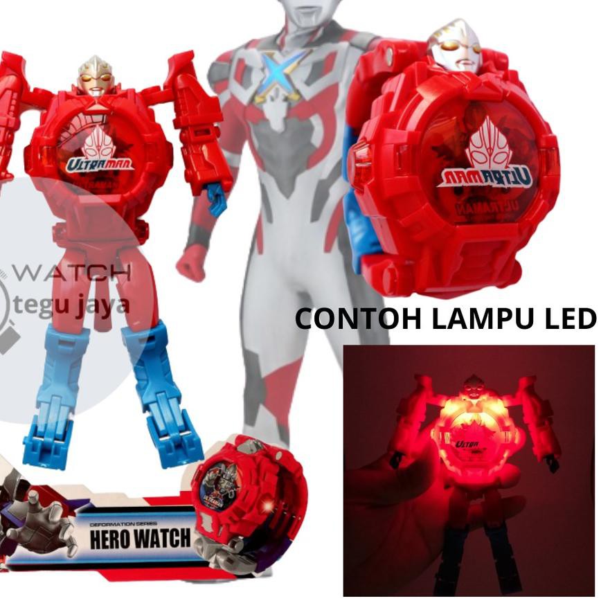 Jual 6NM TER!!! ULTRAMAN JAM TANGAN ROBOT ANAK LAKI LAKI KARAKTER ROBOT ...