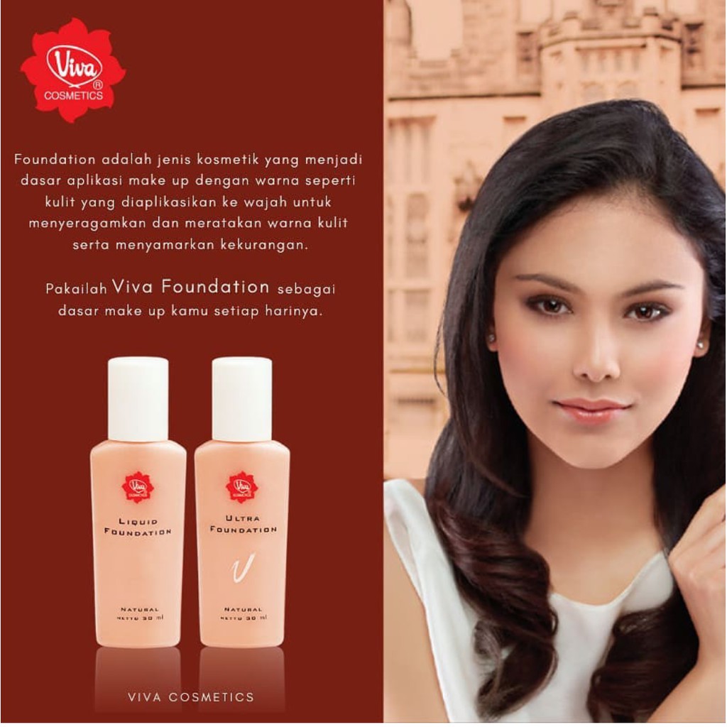 Jual VIVA Liquid Foundation 30mL ( alas bedak viva) | Shopee Indonesia