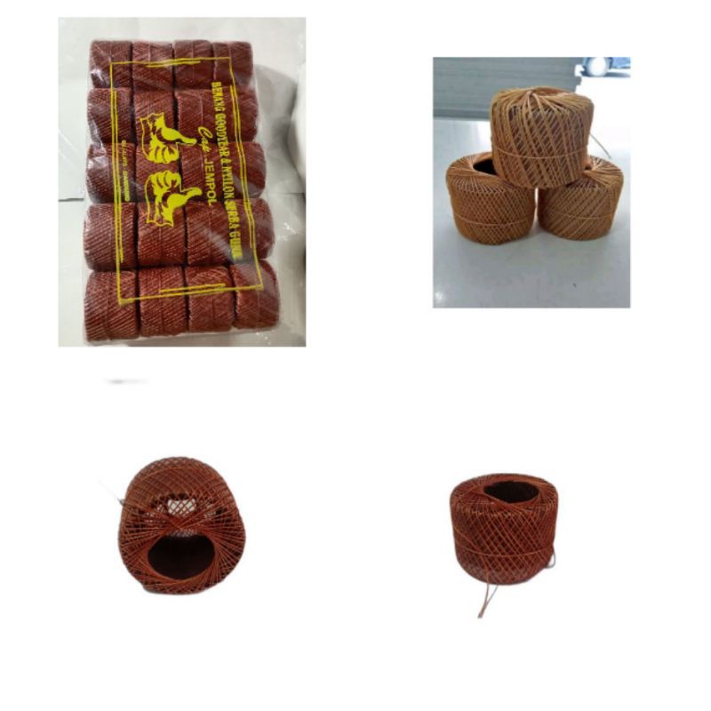 Jual BENANG SOL SEPATU COKLAT ISI 20 ROL | Shopee Indonesia
