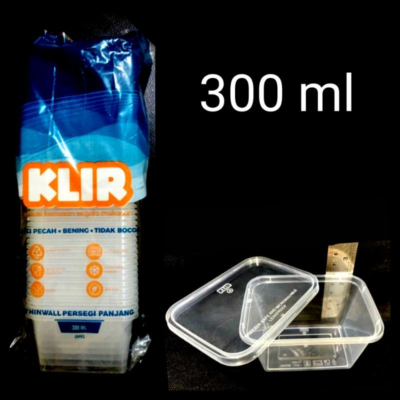 Jual THINWALL / FOOD CONTAINER KLIR 300 ML | Shopee Indonesia