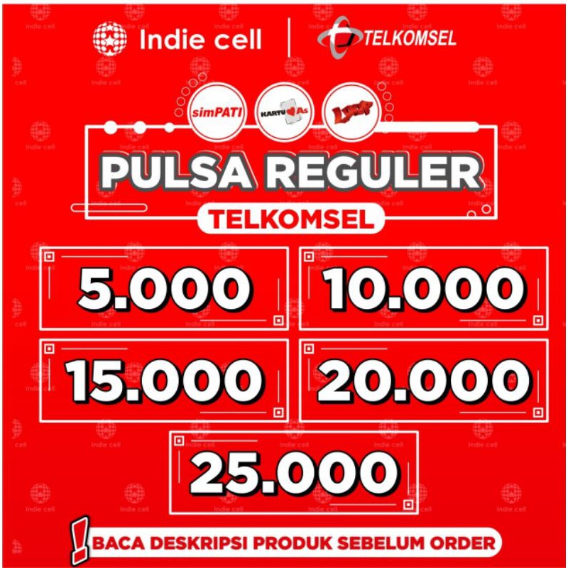 Jual PULSA TELKOMSEL REGULER | Shopee Indonesia