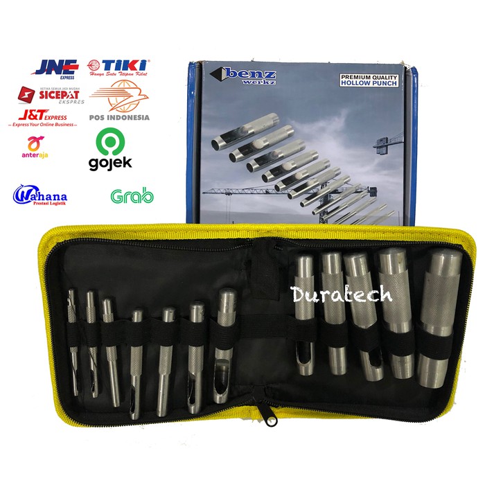 Jual Hollow Punch sets 12pcs / Betel Plong Set / Pembolong plat Benz ...
