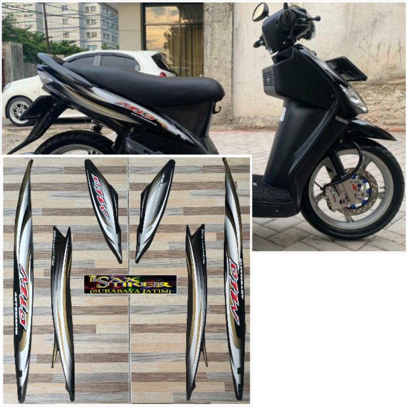 Jual striping original yamaha Mio sporty hitam tahun 2007 2008 | Shopee ...
