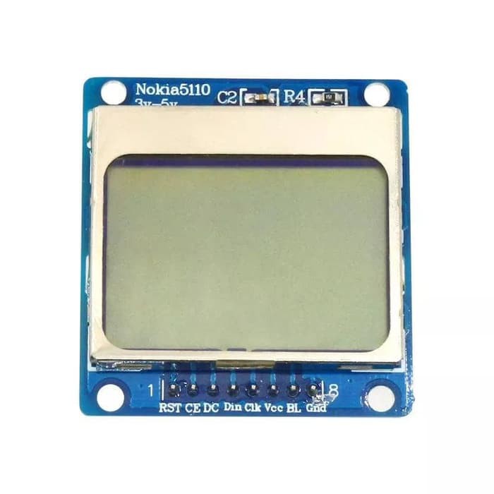 Jual LCD Module Nokia 5110 for Arduino Blue Backligh + Pin Header ...
