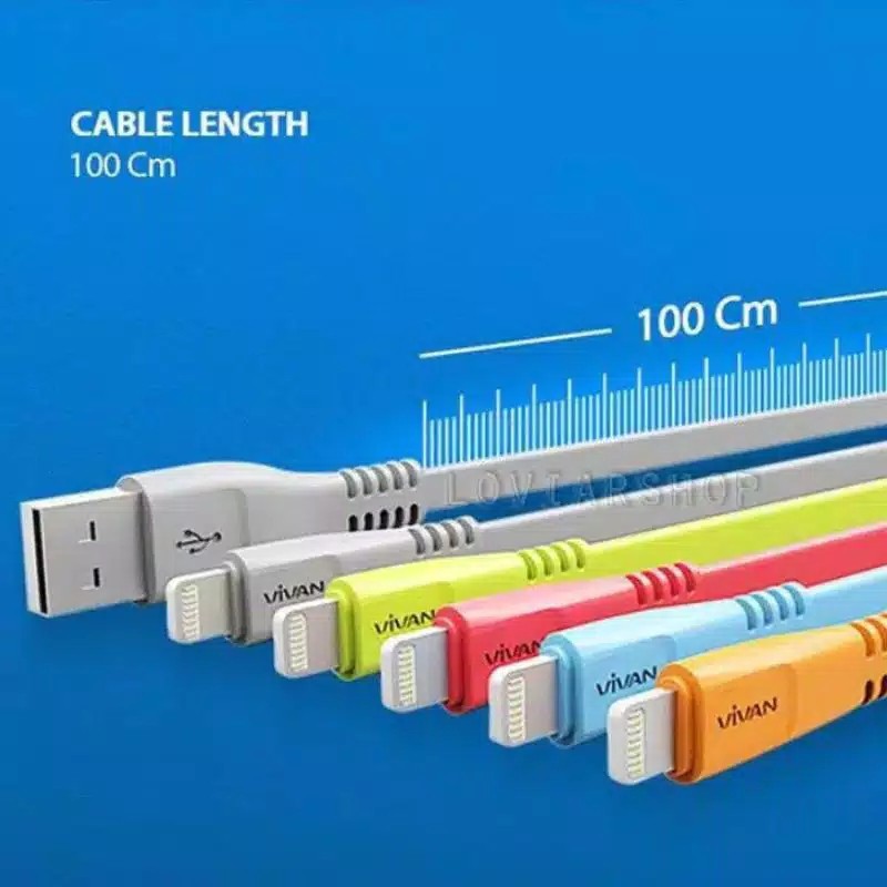 Jual Kabel Vivan Csl100s 2.1a For Iphone 5 6 6+ 7 7+ 8 8+ | Shopee ...