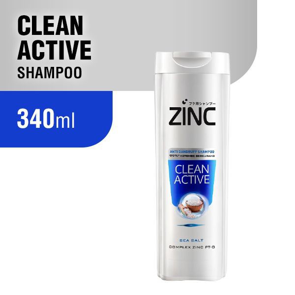Jual Zinc Biru Anti-Dandruff Shampoo Clean Active 340ml 340 ml Shampo ...