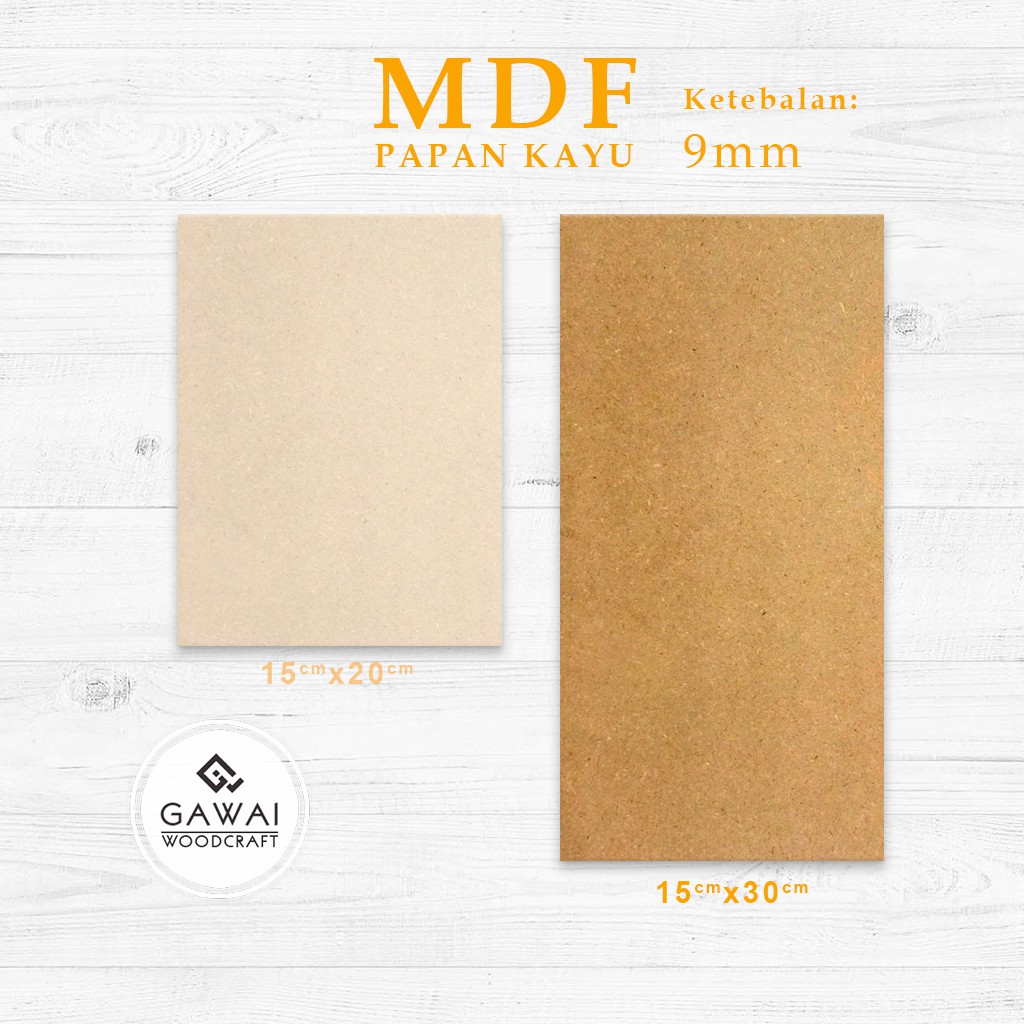 Jual Papan Kayu MDF 9mm 15x30 Siap Pakai | Shopee Indonesia