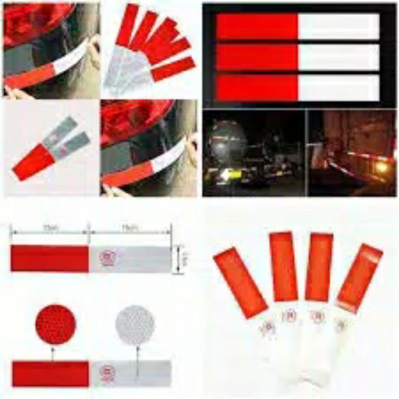 Jual R1 Sticker Reflector Pemantul Cahaya Stiker Reflective Warning ...