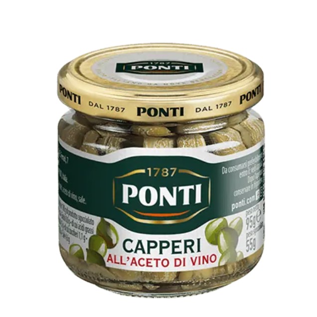 Jual Ponti Capperi ( Original Capers in Wine Vinegar) 95 Gram | Shopee ...