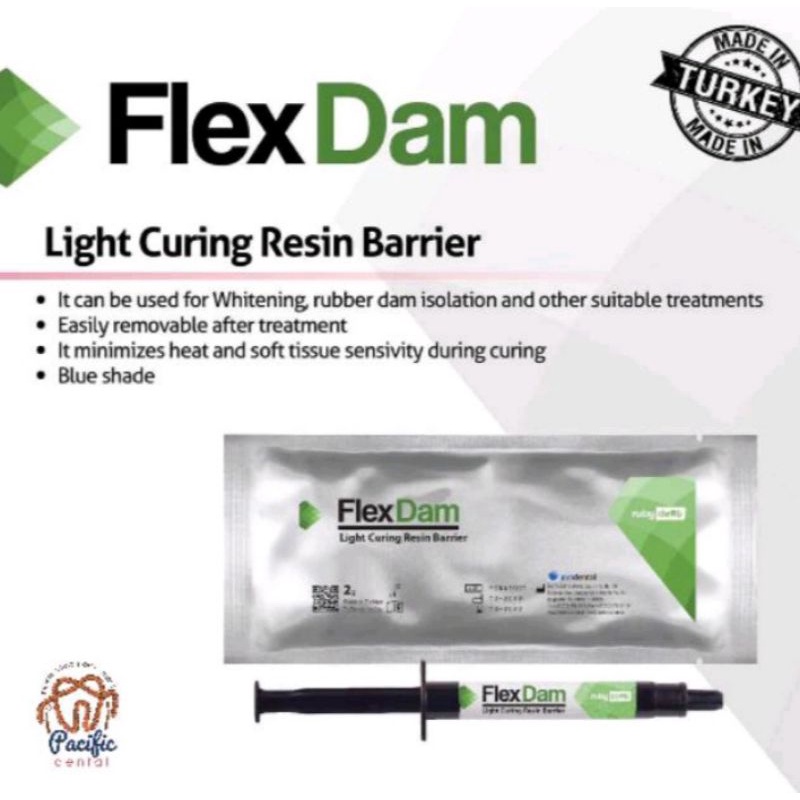 Jual FLEX DAM - Light curing / Resin barrier / Gingival barier | Shopee ...