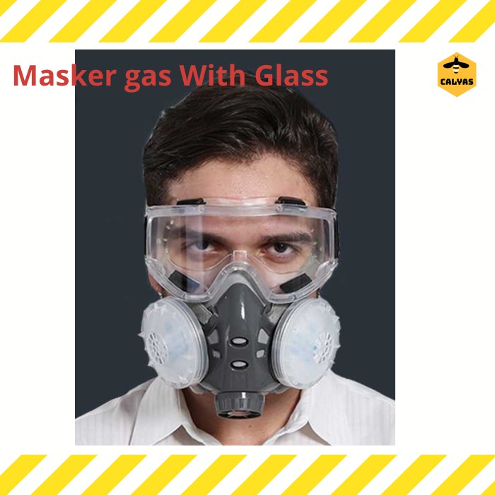 Jual Masker Gas Amonia dan Acid Full Face Respirator Mask 6800CN 6002CN ...
