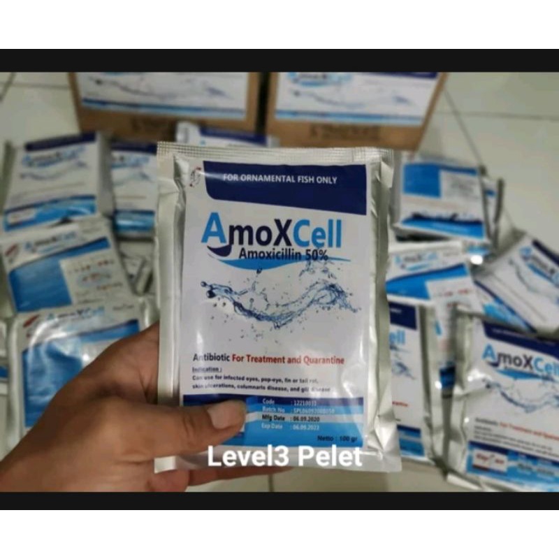 Jual Obat Ikan AmoxCell 100gr Antibiotik dan Karantina | Shopee Indonesia