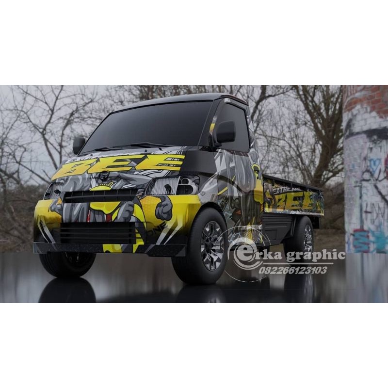 Jual Decal grand max/ pick up/ corak kuning/ custom | Shopee Indonesia