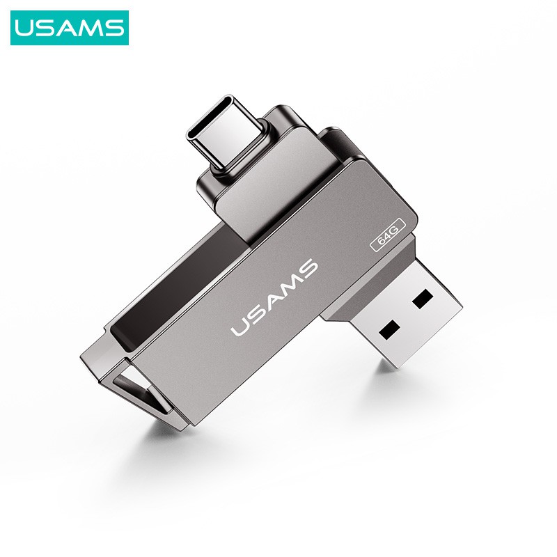 Jual USAMS Flashdisk OTG Dual Drive USB3.0 + Type C 16GB 32GB 64GB ...