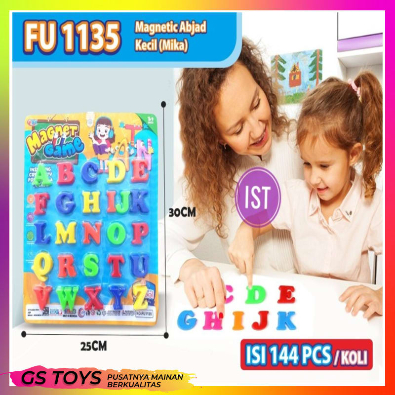 Jual Mainan Magnetic Game Huruf Abjad Kecil No FU1135 | Shopee Indonesia
