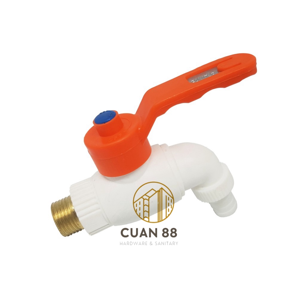 Jual Kran Air PVC Jumbo cab 1/2 inch / Kran Taman PVC Engkol | Shopee ...