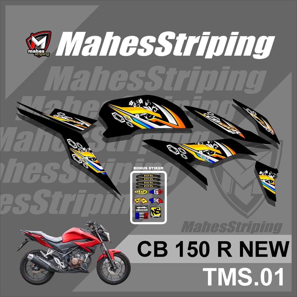 Jual Stiker Striping Variasi Lis CB 150 R NEW Desain Thailand Thailook ...