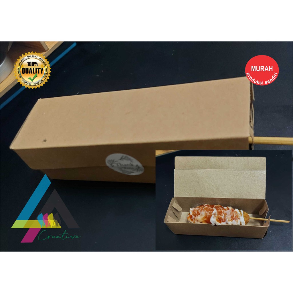 Jual BOX SOSIS BAKAR / DUS SATE TAICHAN / DUS ROTI BAKAR / BOX HOTDOG ...