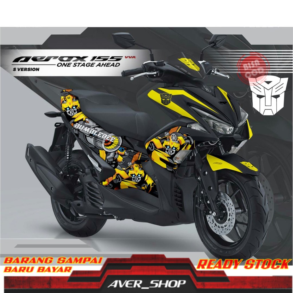 Jual Decal aerox 155 full body Sticker motor Striping aerox 155 variasi ...