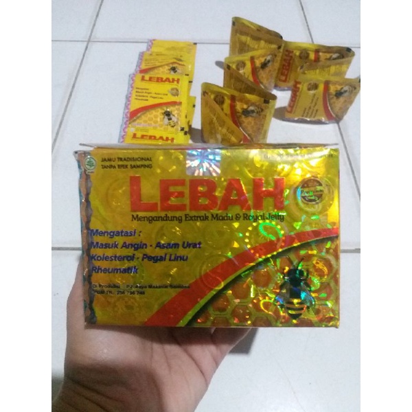 Jual Jamu Tradisional LEBAH 20 sachet / Bubuk Jamu Asam Urat Pegal Linu ...