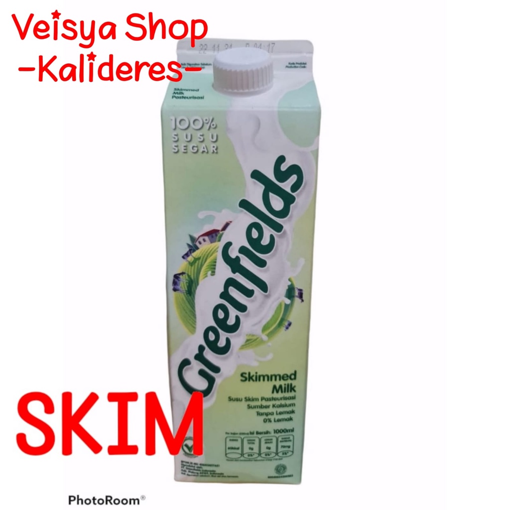 Jual Greenfields Fresh Milk Skim Milk 1000 ml Susu Segar Skimmed 1 L Rendah Lemak | Shopee Indonesia