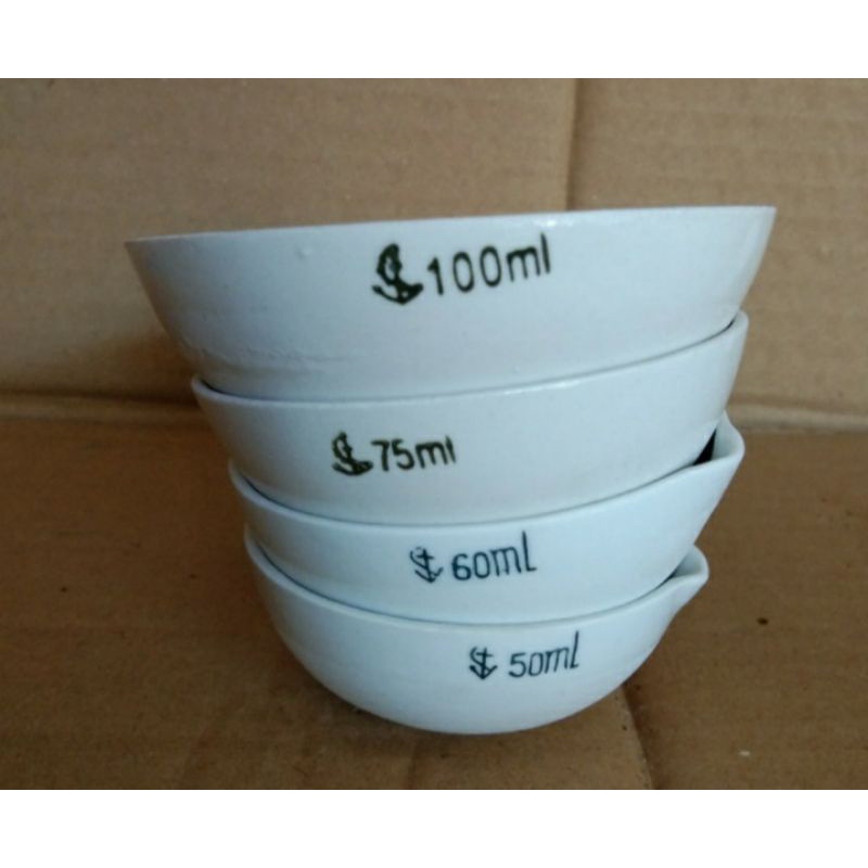 Jual Cawan Penguap 75ml. Cawan Porcelain 75ml. Evaporating Basin 75ml ...
