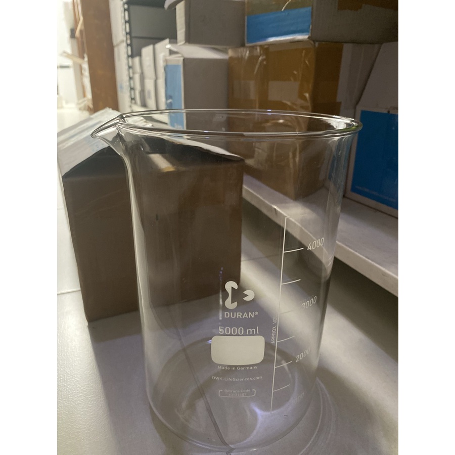 Jual Beaker Glass Tall Form 5000ml Duran | Shopee Indonesia