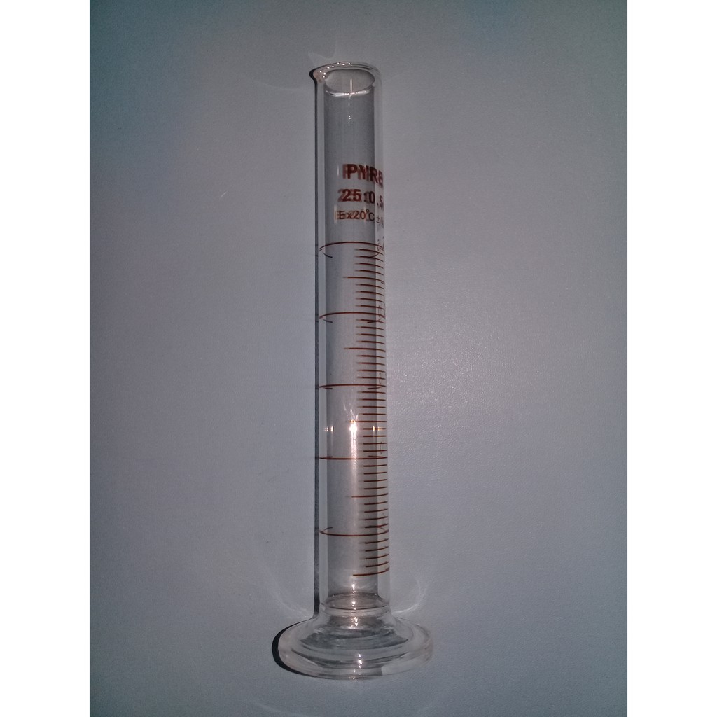 Jual MEASURING CYLINDER GELAS UKUR,ROUND BASE, PYREX Capacity 25 Ml ...