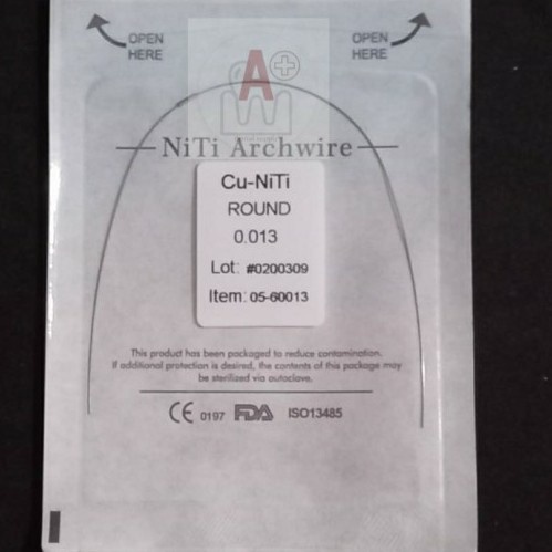 Jual wire cuniti/self ligating 013,014,016,018,014*025,016*025,017*025 ...