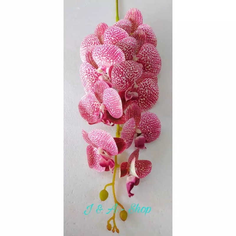 Jual BUNGA ANGGREK RANGKAI VAS GOLD CAB 5 PREMIUM | Shopee Indonesia