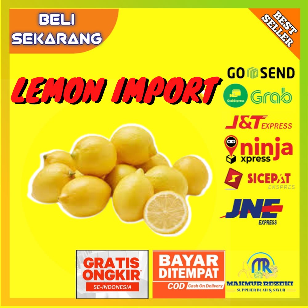Jual BUAH LEMON IMPORT YELLOWLEMON FRESH SEGAR MURAH ISI 5-9 PCS ...