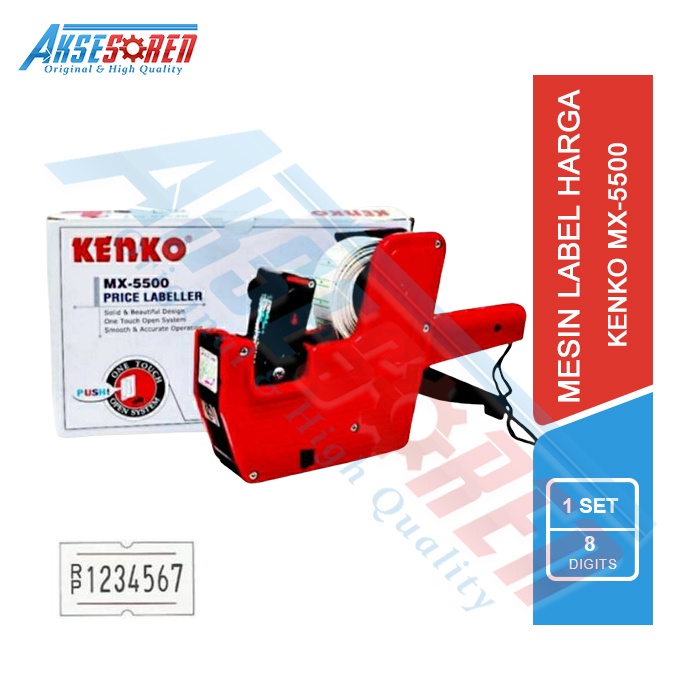 Jual MESIN LABEL HARGA KENKO [MX-5500] / ALAT CETAK 1 LINE BARIS ...