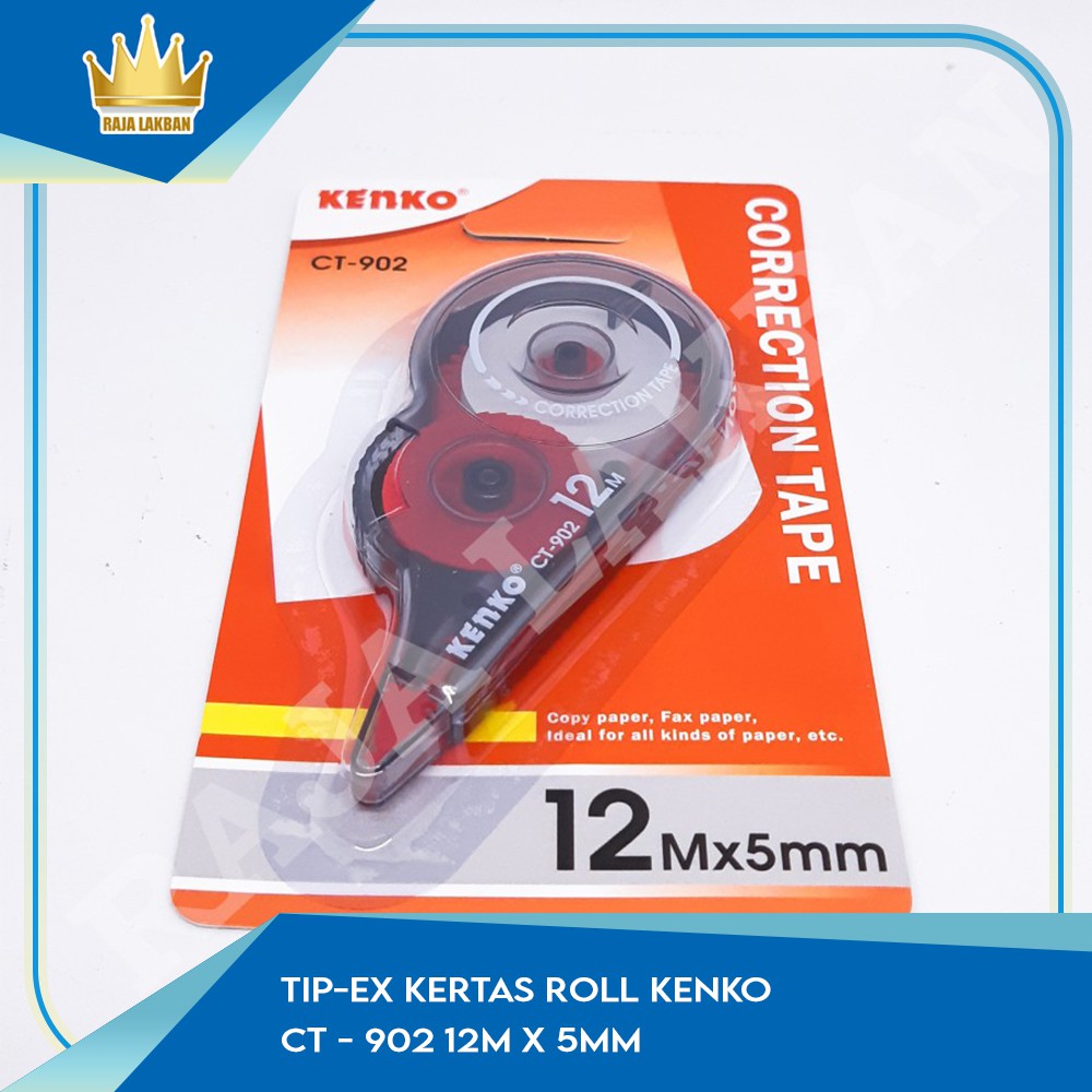 Jual Correction Tape / Tip-Ex Kertas Roll KENKO CT - 902 12M x 5mm ...