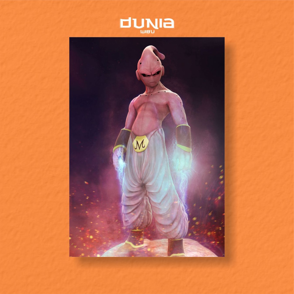 Jual Poster Majin Buu Dragon Ball Gambar Hd Ukuran A3 A4 Bahan