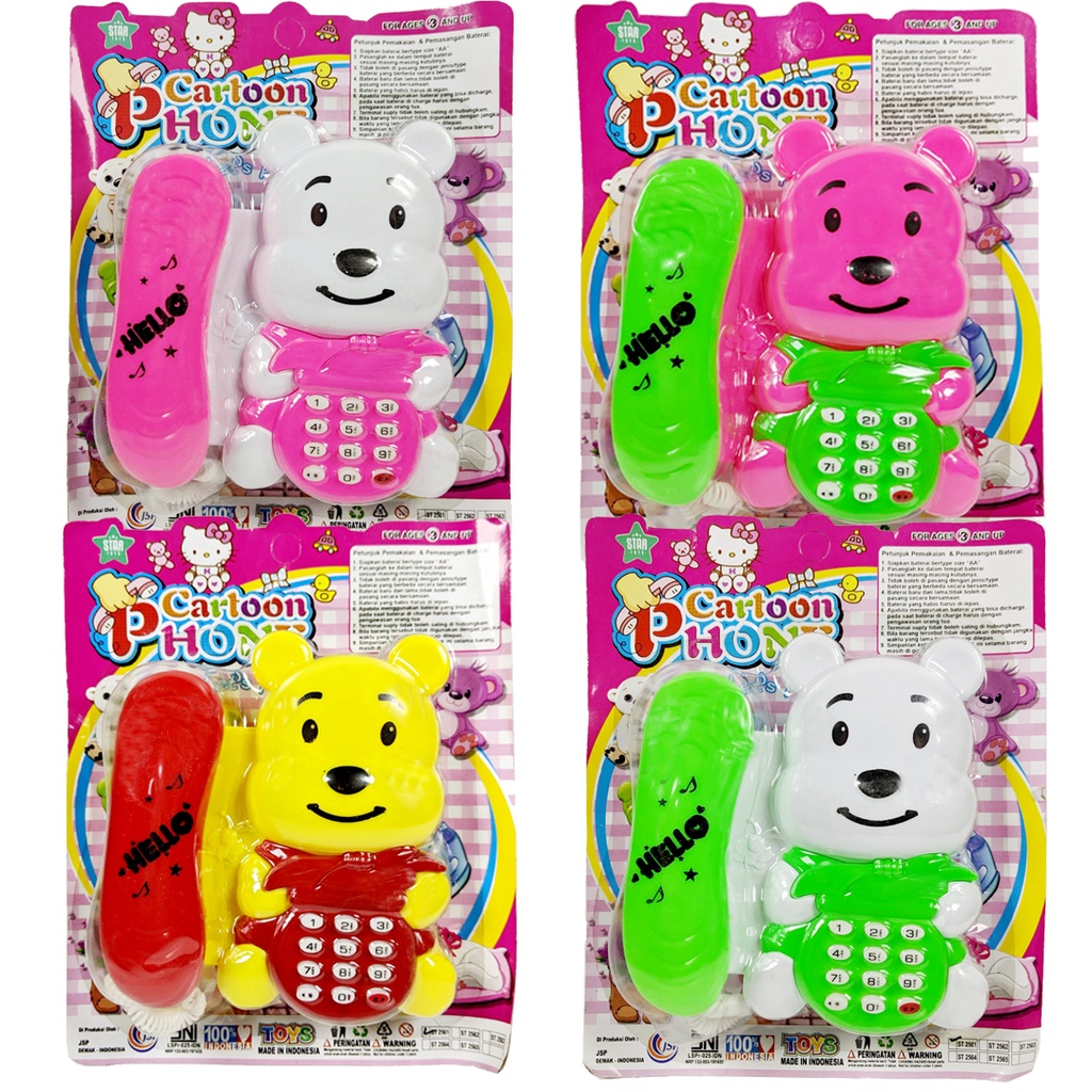 Jual MAINAN TELEPON KARAKTER / MAINAN ANAK TELEPON CARTOON PHONE ...