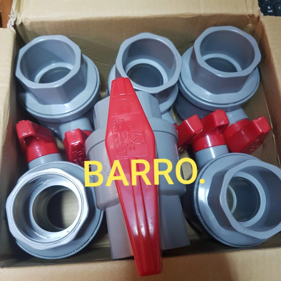 Jual Ball Valve / Stop Kran / Kran air PVC Socket (polos) 3" | Shopee ...