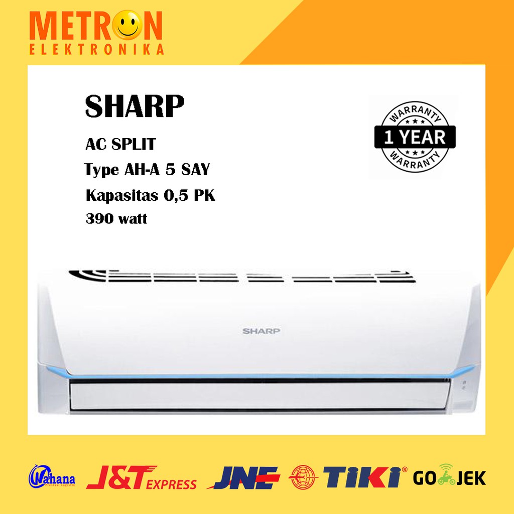 Jual SHARP AHA 5 SAY + R 0.5 PK FREON R 32 JETSTREAM / AIR CONDITIONER ...