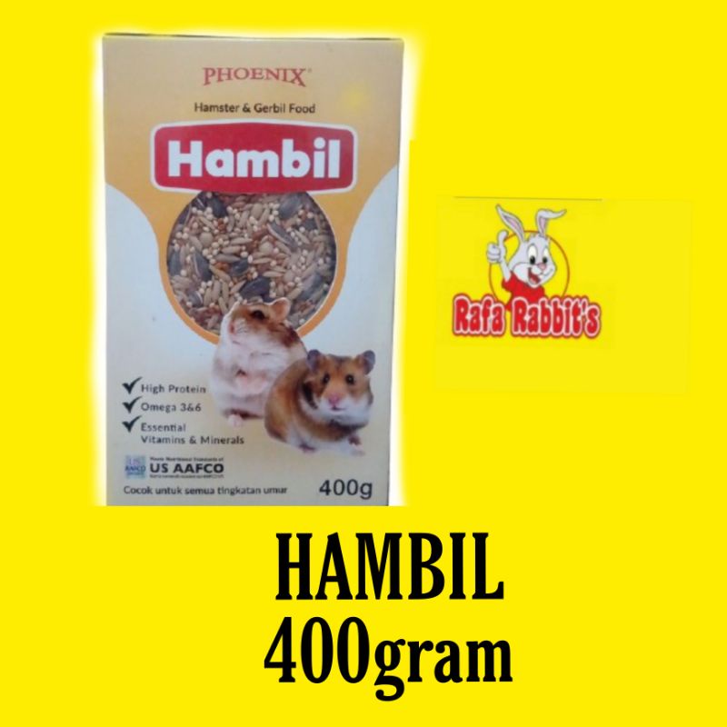 Jual HAMBIL HAMSFOOD 400gr makanan hamster bermerk bernutrisi tinggi ...