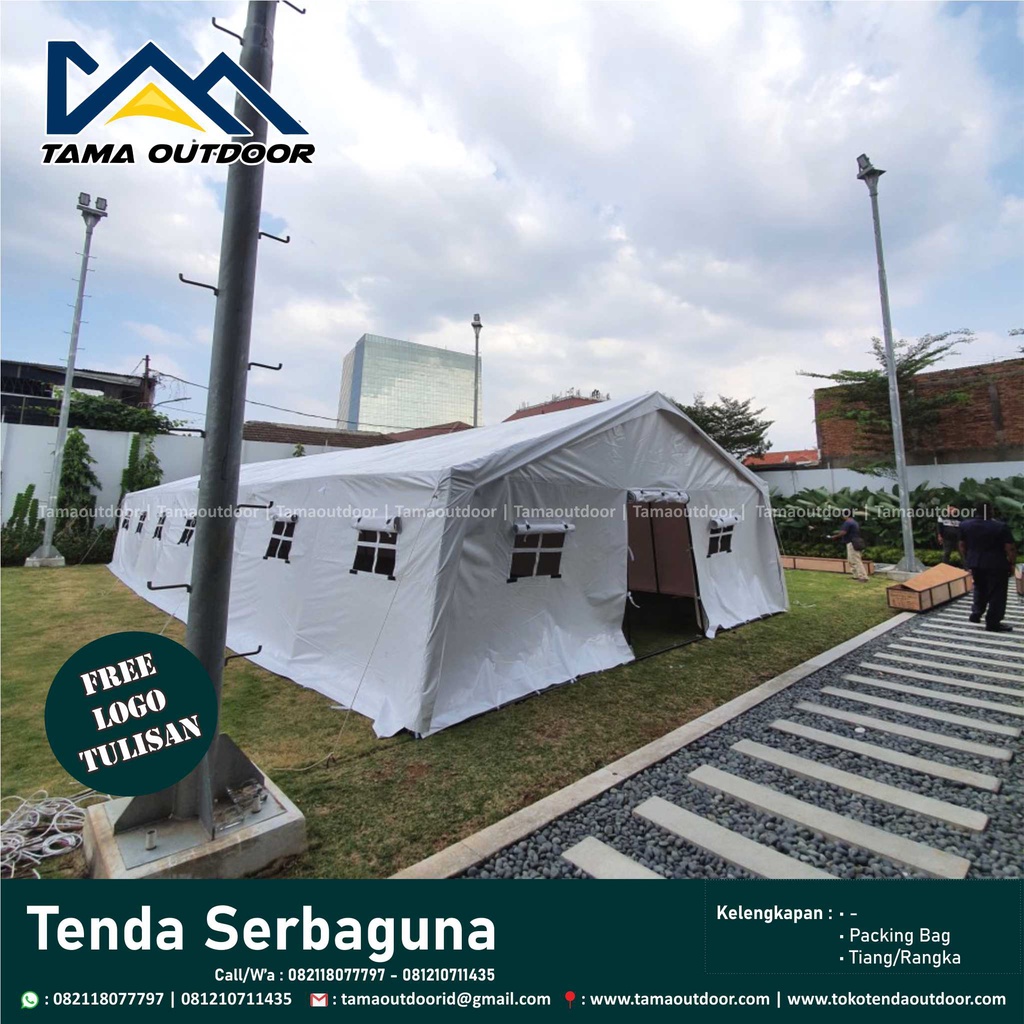 Jual Tenda Posko Serbaguna PMI - Ukuran 6M x 8M Siaga | Shopee Indonesia