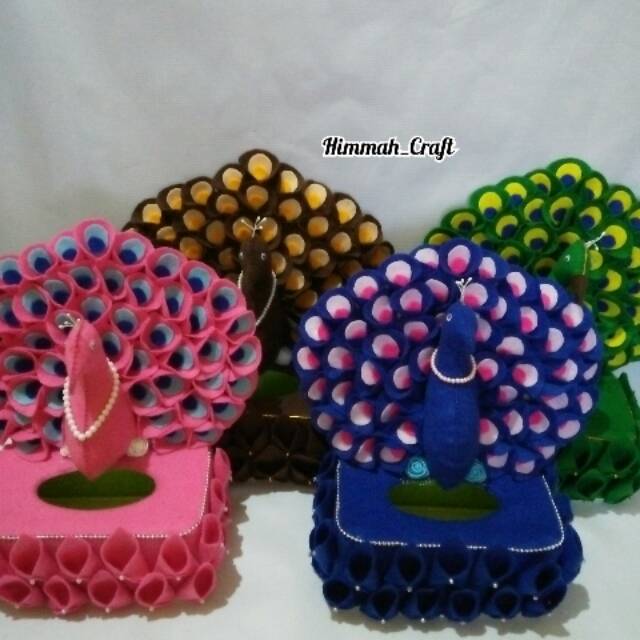 Jual Kotak tisu karakter lebaran tempat permen merak candy | Shopee ...