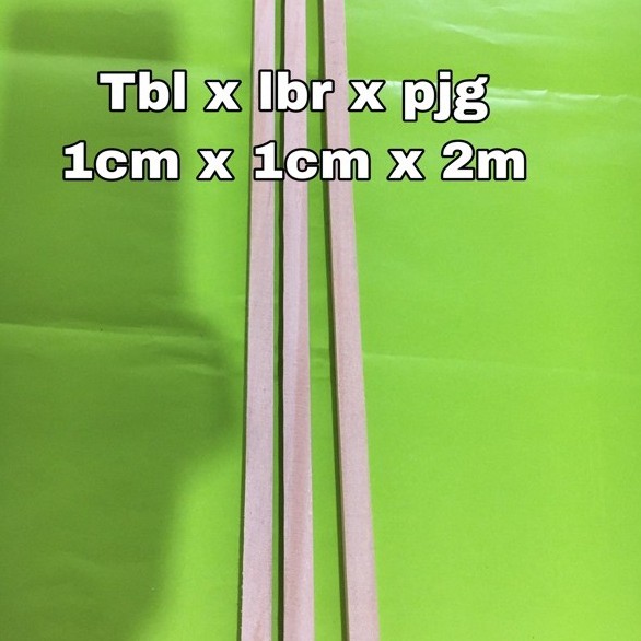 Jual lis kayu wall moulding 1x1cm x 2 meter list kayu halus kayu agatis ...