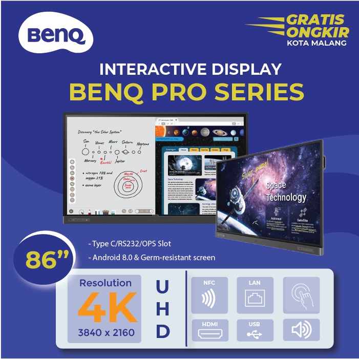Jual Jual Interactive Display BenQ RP8602 di Surabaya | Shopee Indonesia