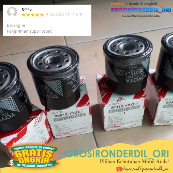Jual FILTER OLI TOYOTA yaris vios great corolla limo soluna starlet ...