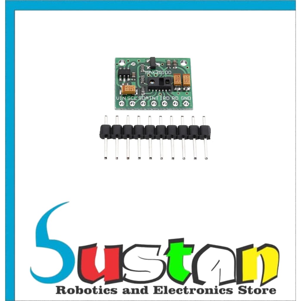 Jual MAX30100 Pulse Oximeter Heart Rate Sensor Module Arduino | Shopee ...