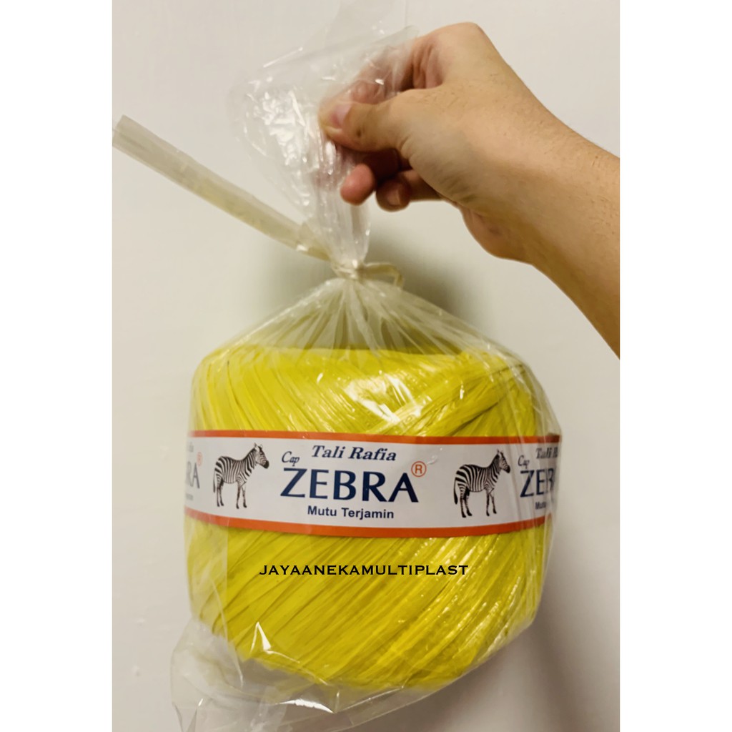Jual TALI RAFIA SUPER KUNING MERK ZEBRA BERAT 0,5 KG | Shopee Indonesia