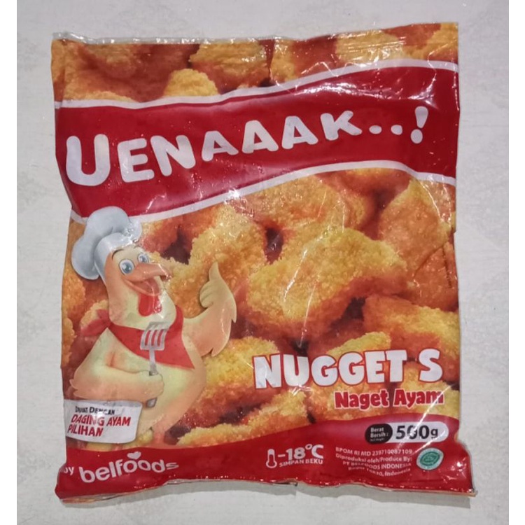 Jual Belfoods Uenaaak Nugget S 500 gr Frozen Food Murah | Makanan Beku ...